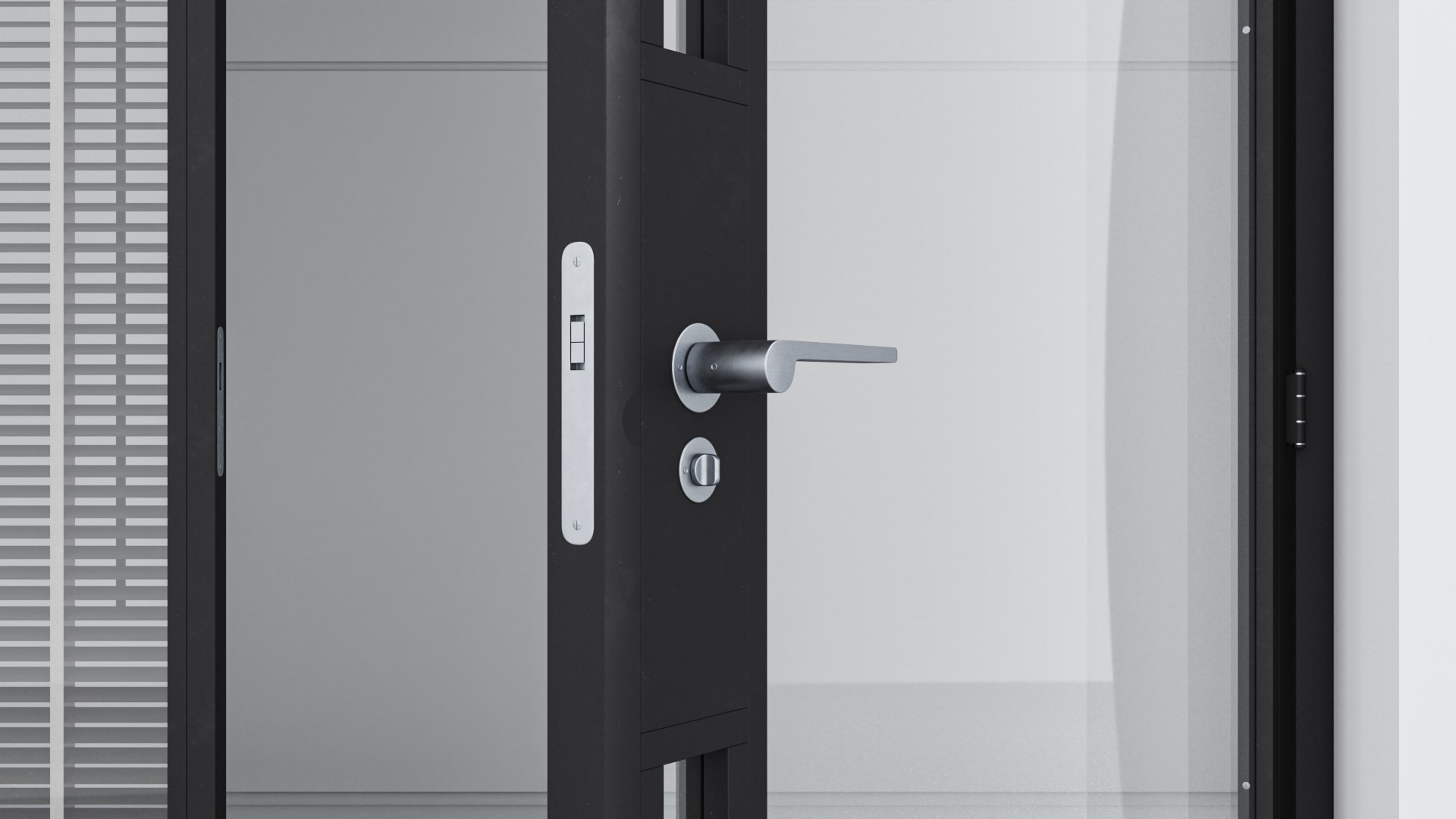 Aluminium Door 22 3D Model - TurboSquid 2007651