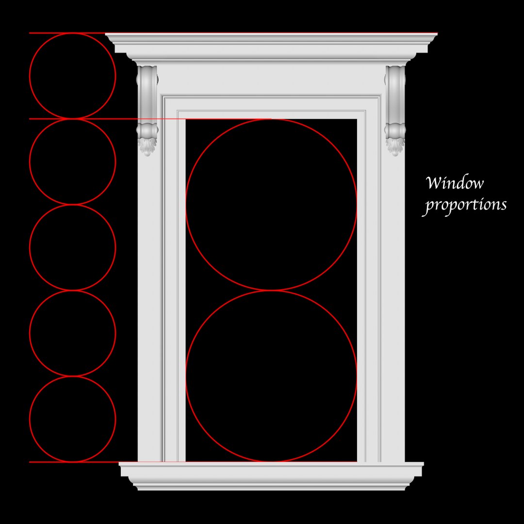 Classical Window Frame Model - TurboSquid 1584803