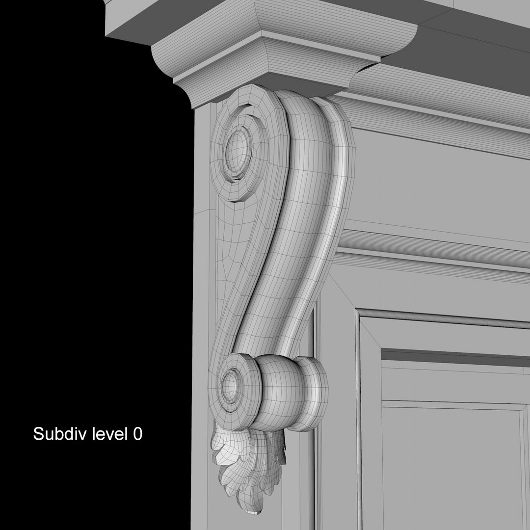 Classical Window Frame Model - TurboSquid 1584803
