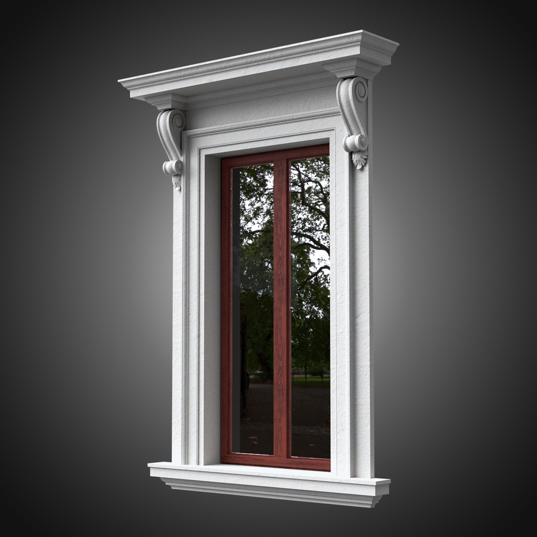 Classical Window Frame Model - TurboSquid 1584803