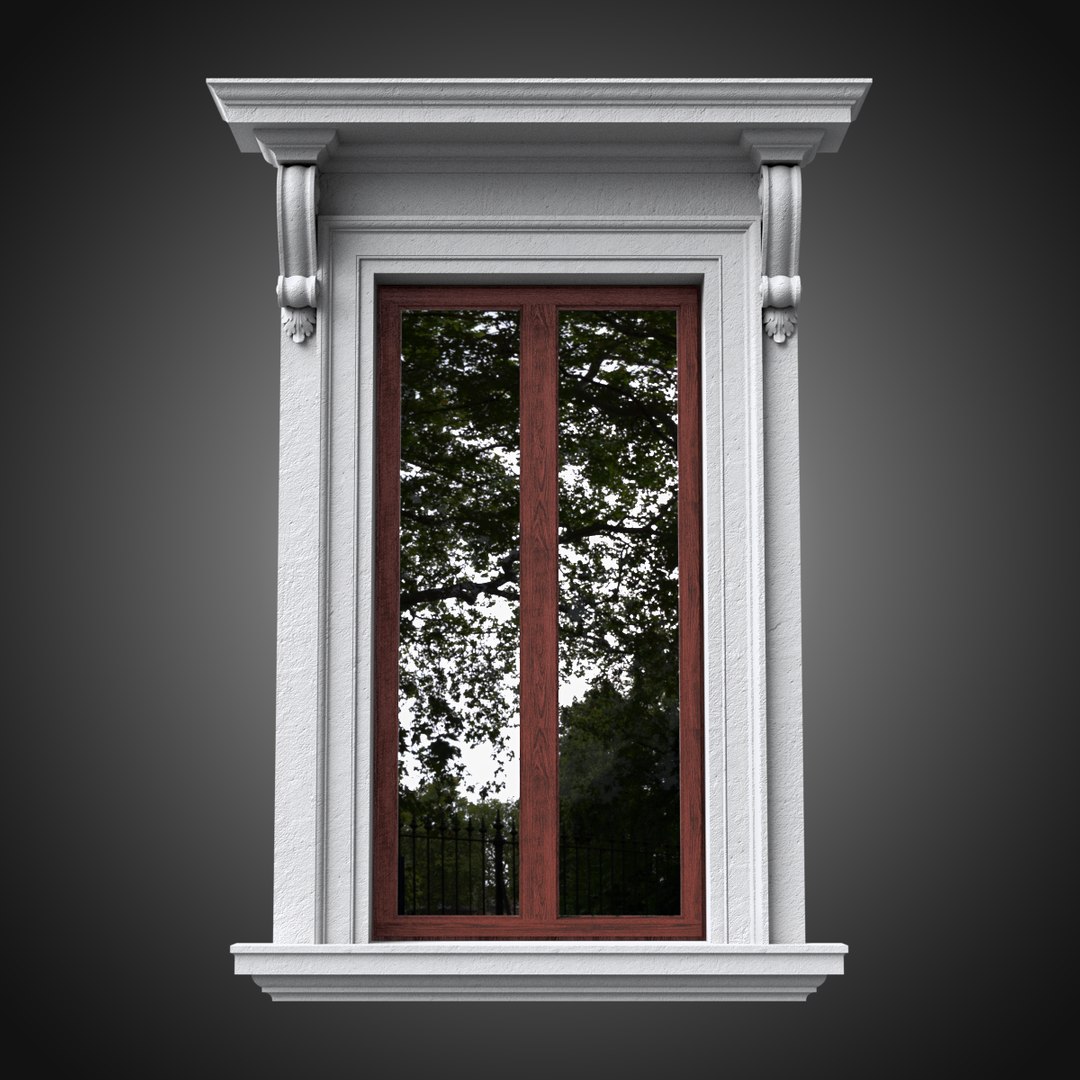 Classical Window Frame Model - TurboSquid 1584803
