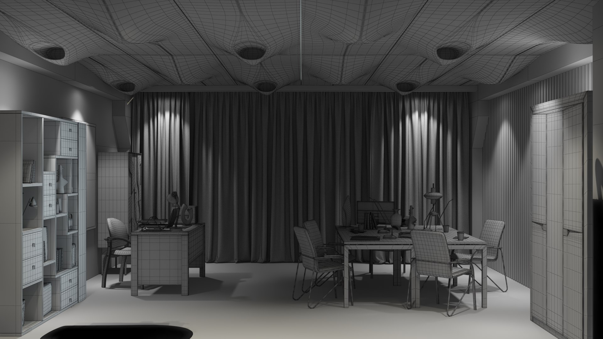 3D Modern Office Room Model - TurboSquid 2396291