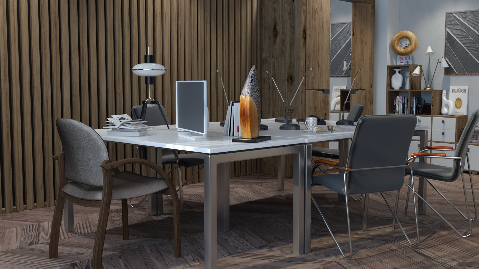 3D Modern Office Room Model - TurboSquid 2396291