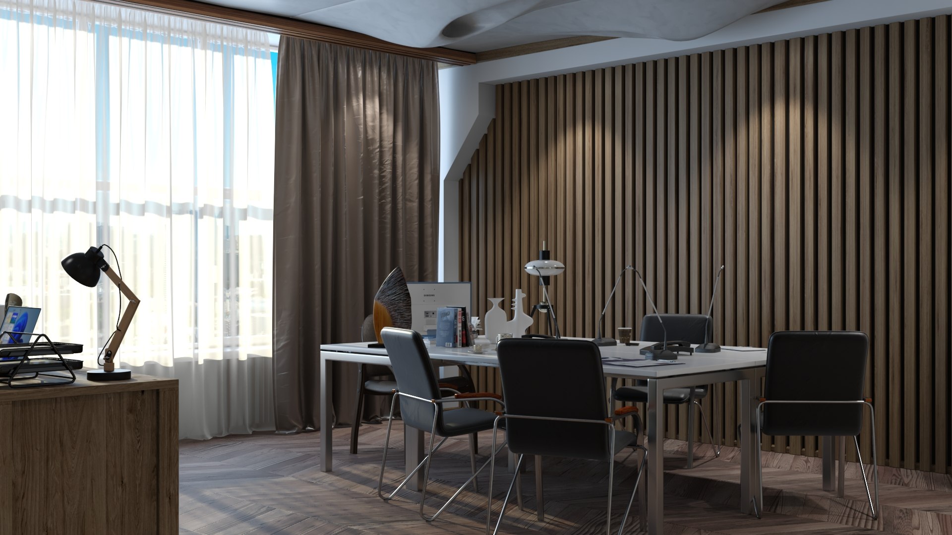 3D Modern Office Room Model - TurboSquid 2396291