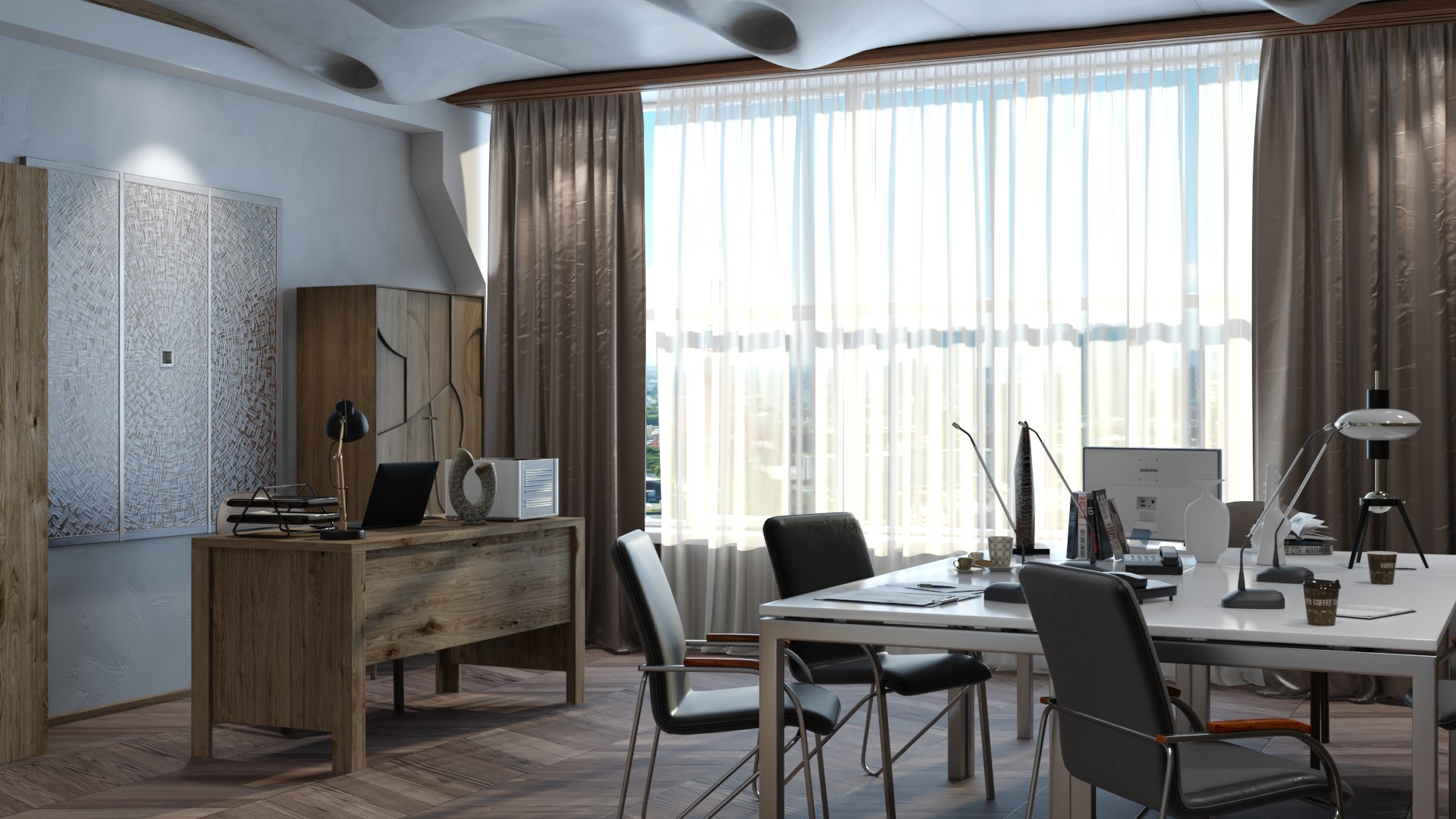 3D Modern Office Room Model - TurboSquid 2396291