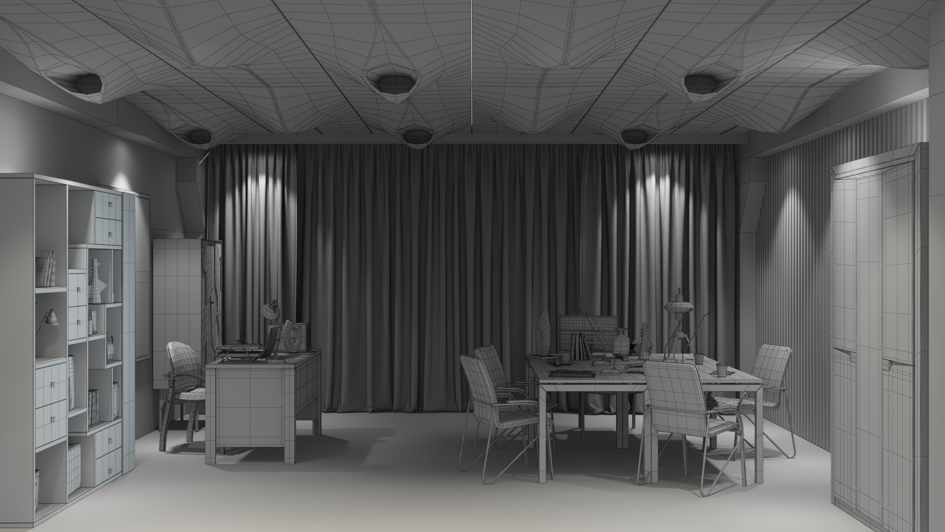 3D Modern Office Room Model - TurboSquid 2396291