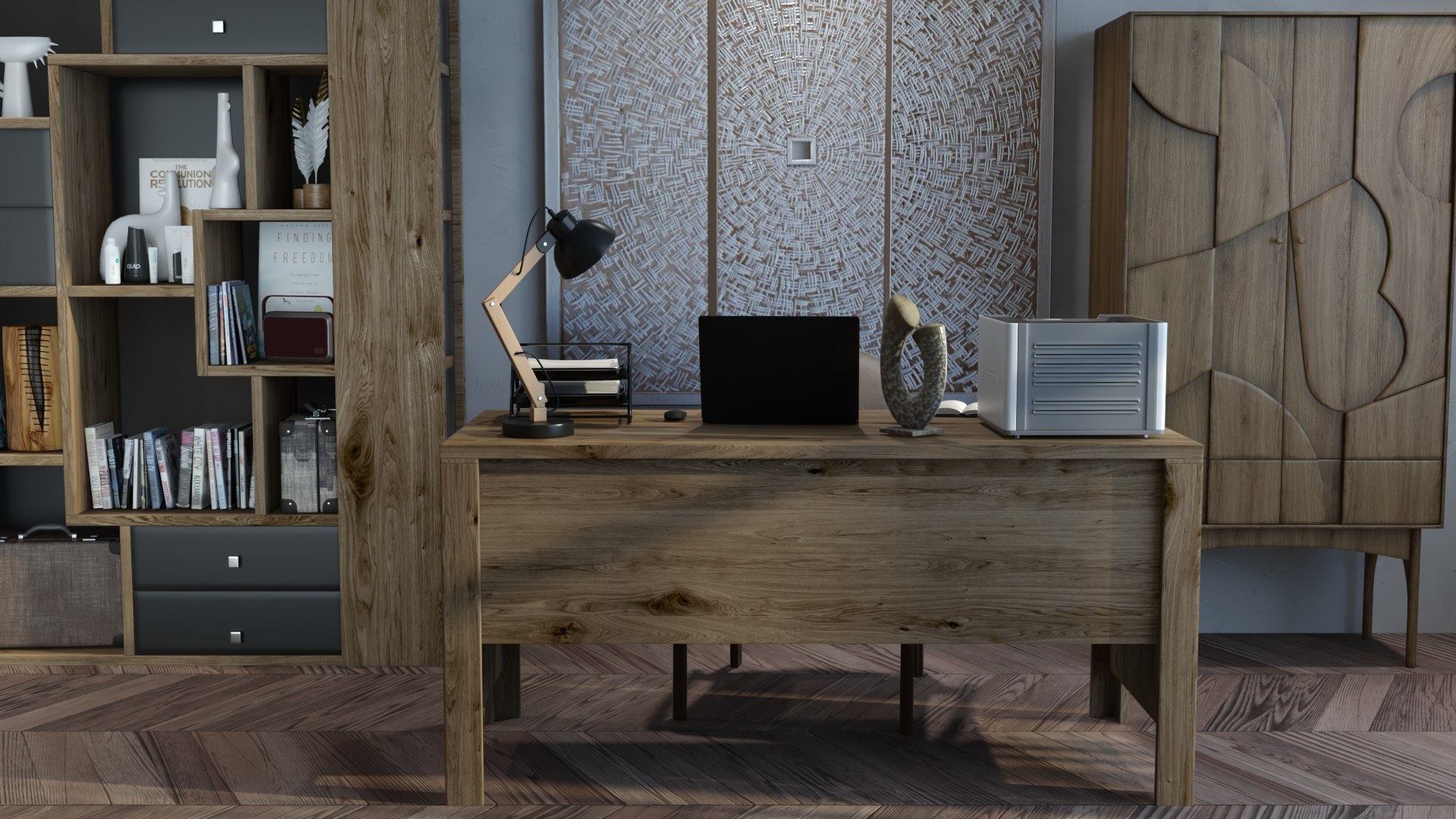 3D Modern Office Room Model - TurboSquid 2396291
