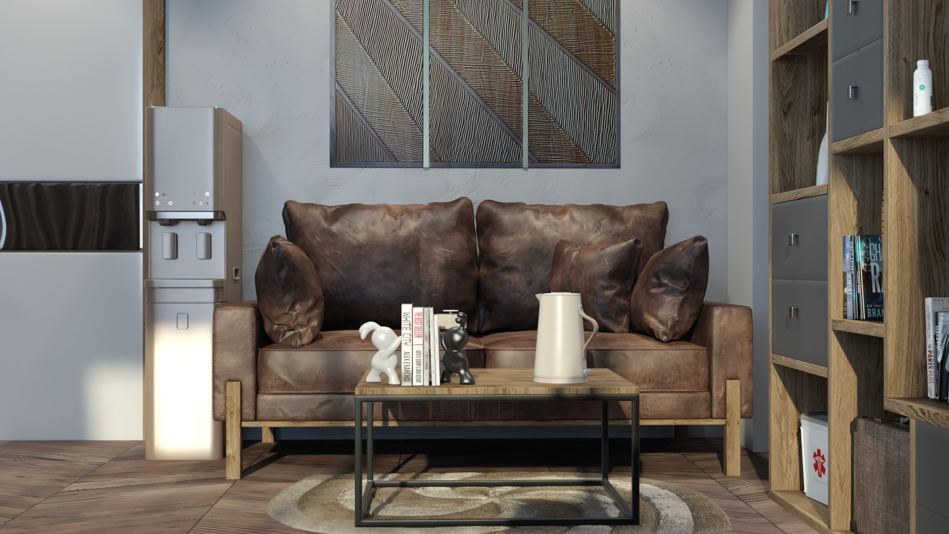 3D Modern Office Room Model - TurboSquid 2396291