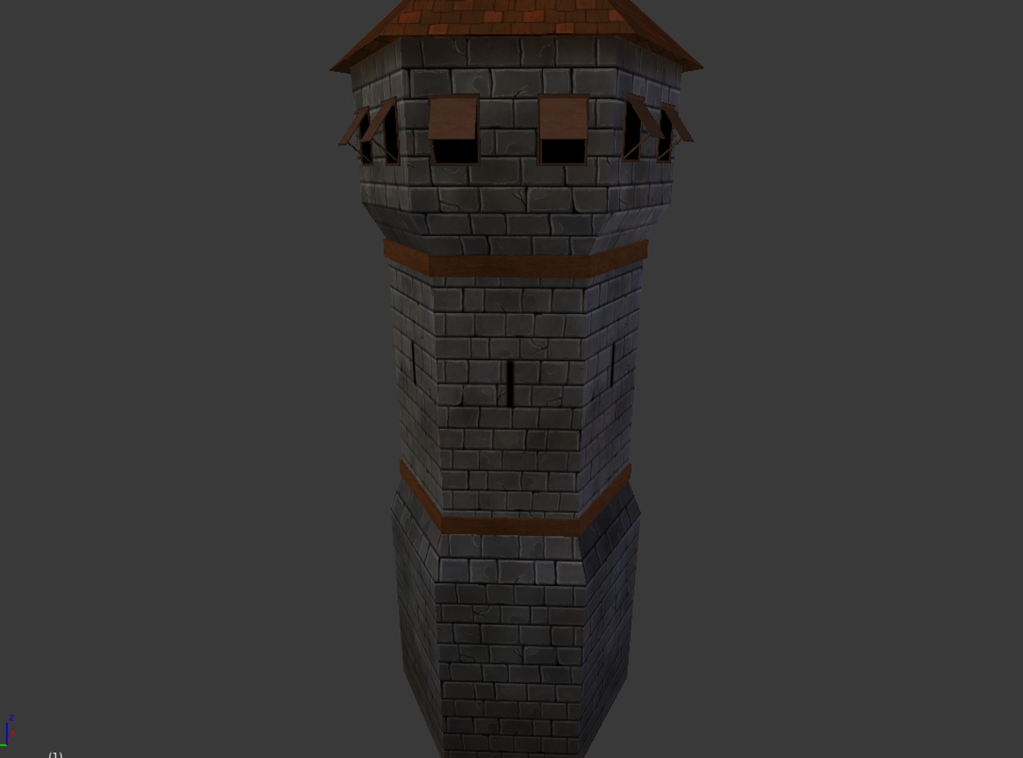 3d Model Of Medieval Tower Rts