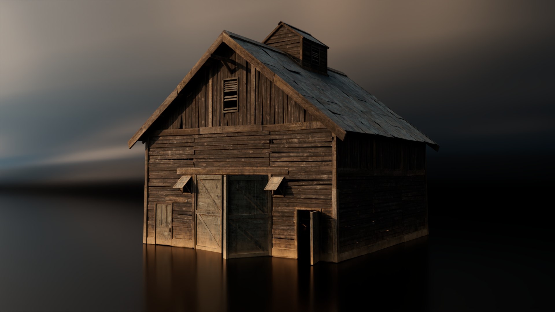 3D Medieval Barn Model - TurboSquid 2250865