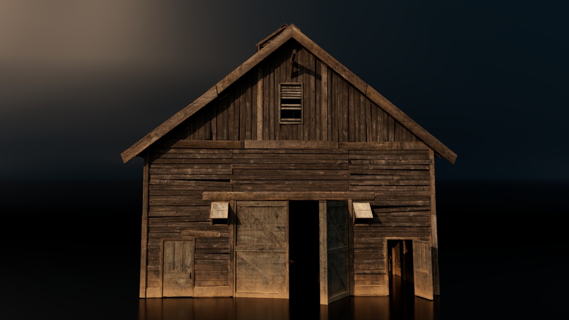 3D Medieval Barn Model - TurboSquid 2250865