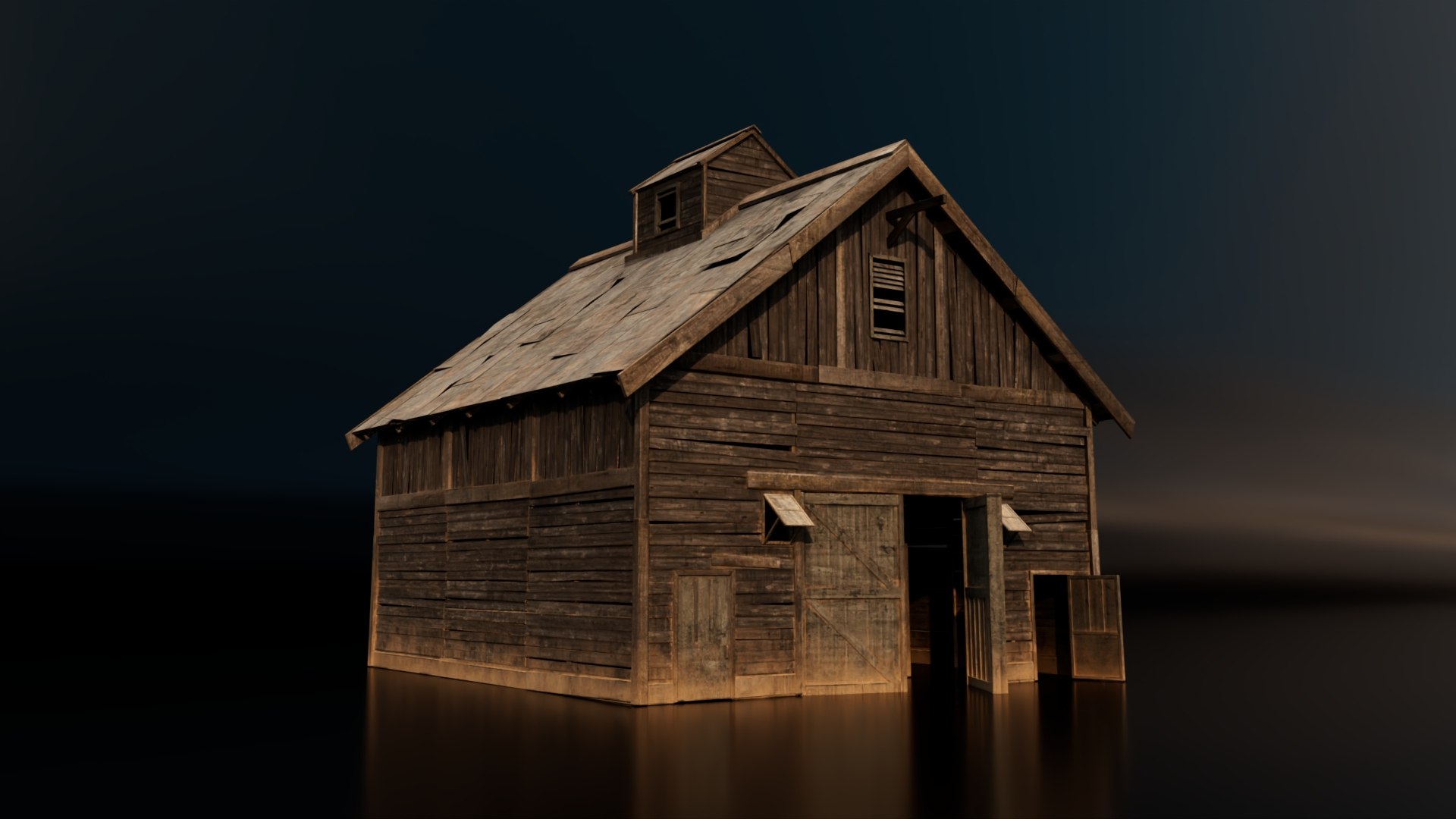 3D Medieval Barn Model - TurboSquid 2250865