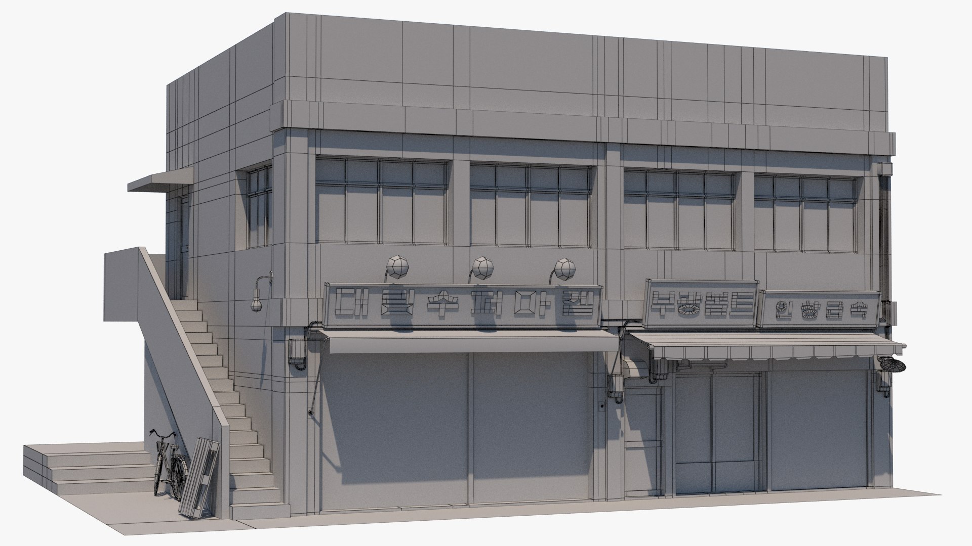 3D Korean Building Model - TurboSquid 1868551