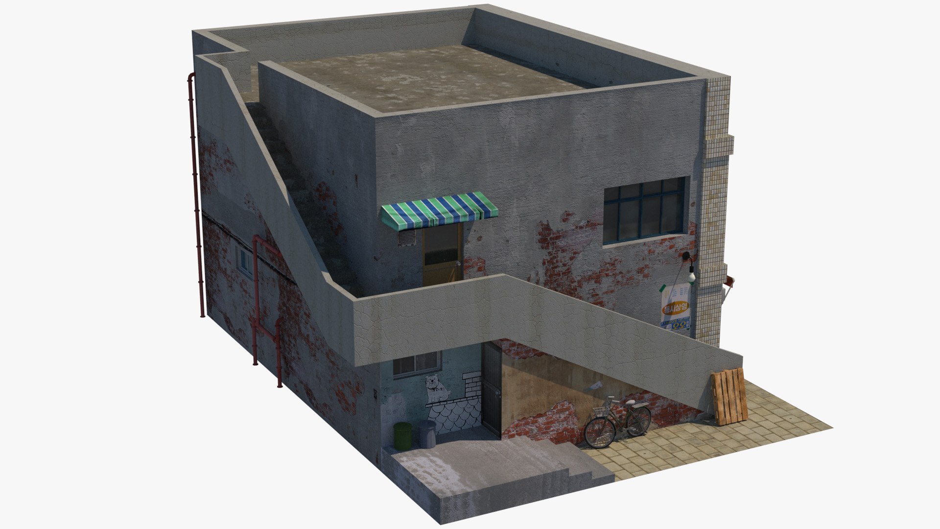 3D Korean Building Model - TurboSquid 1868551