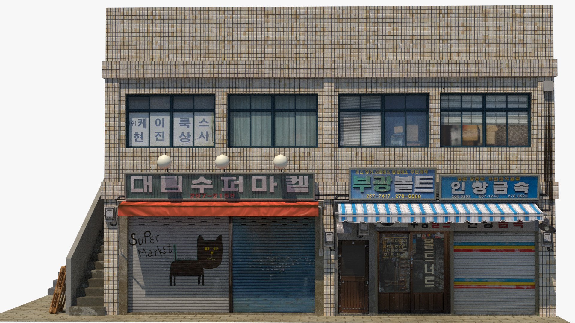 3D Korean Building Model - TurboSquid 1868551