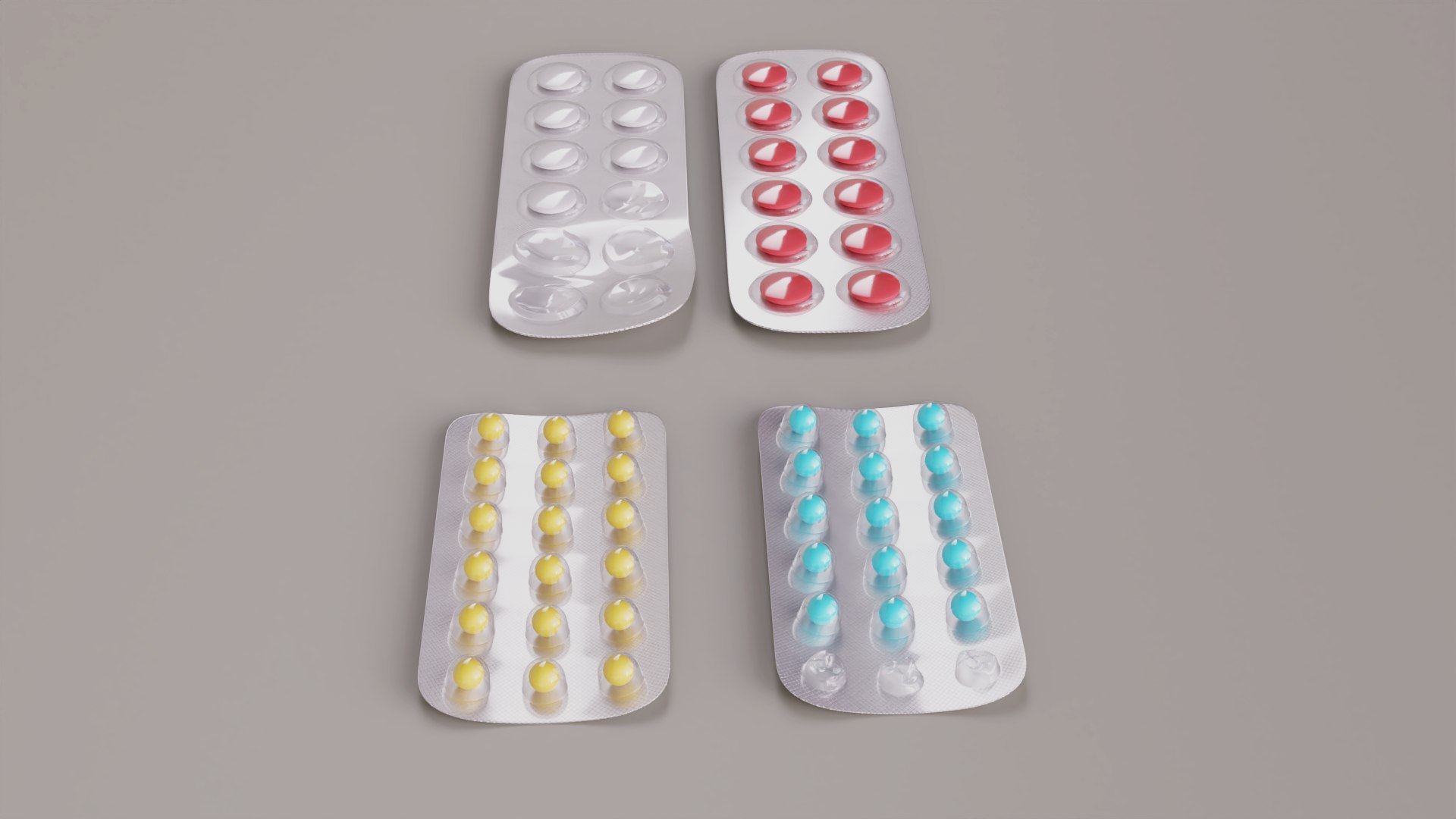 3D Medicine Strip - TurboSquid 2066877