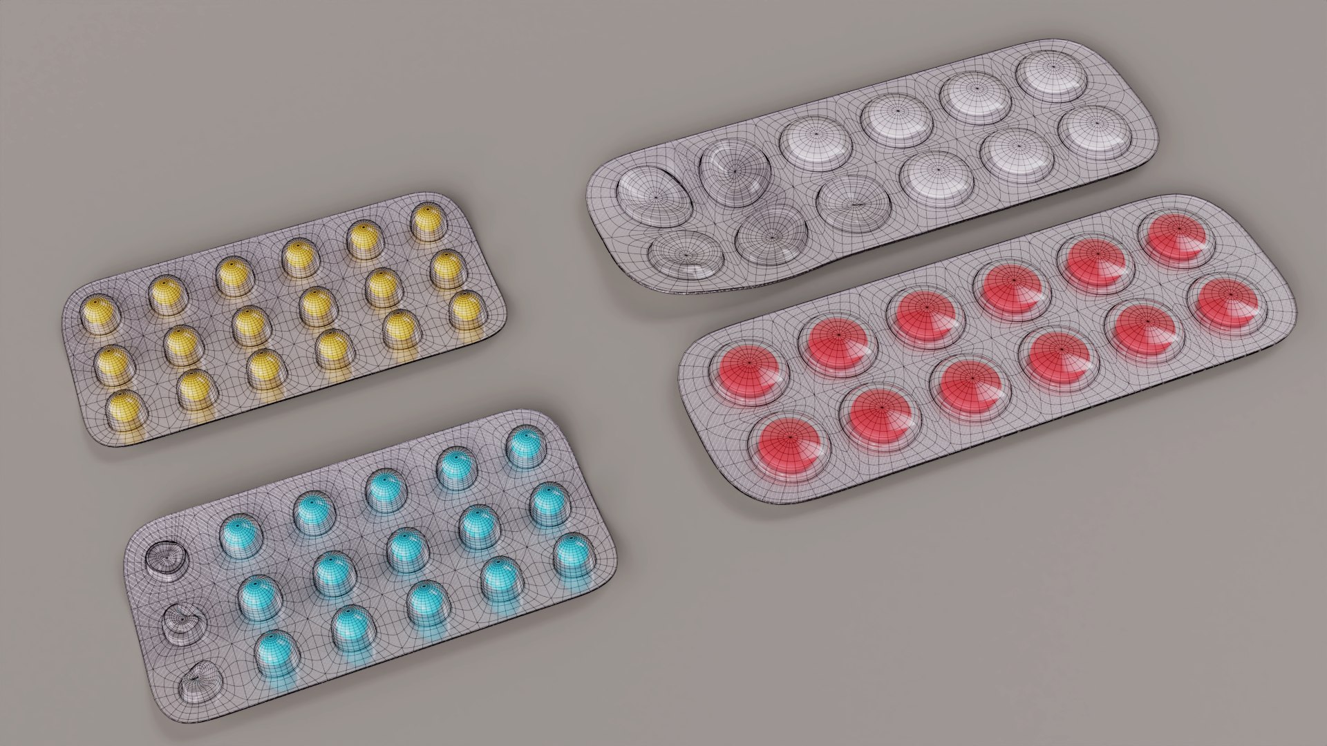 3D Medicine Strip - TurboSquid 2066877