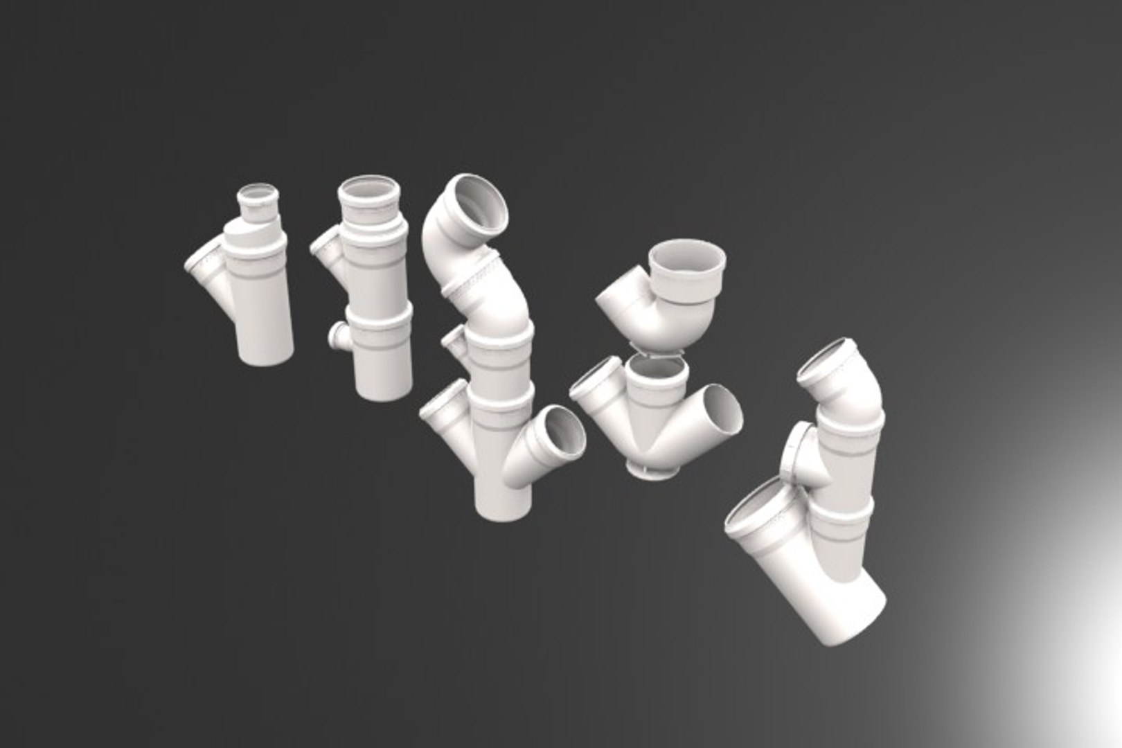 Pipe Fittings 3d Model