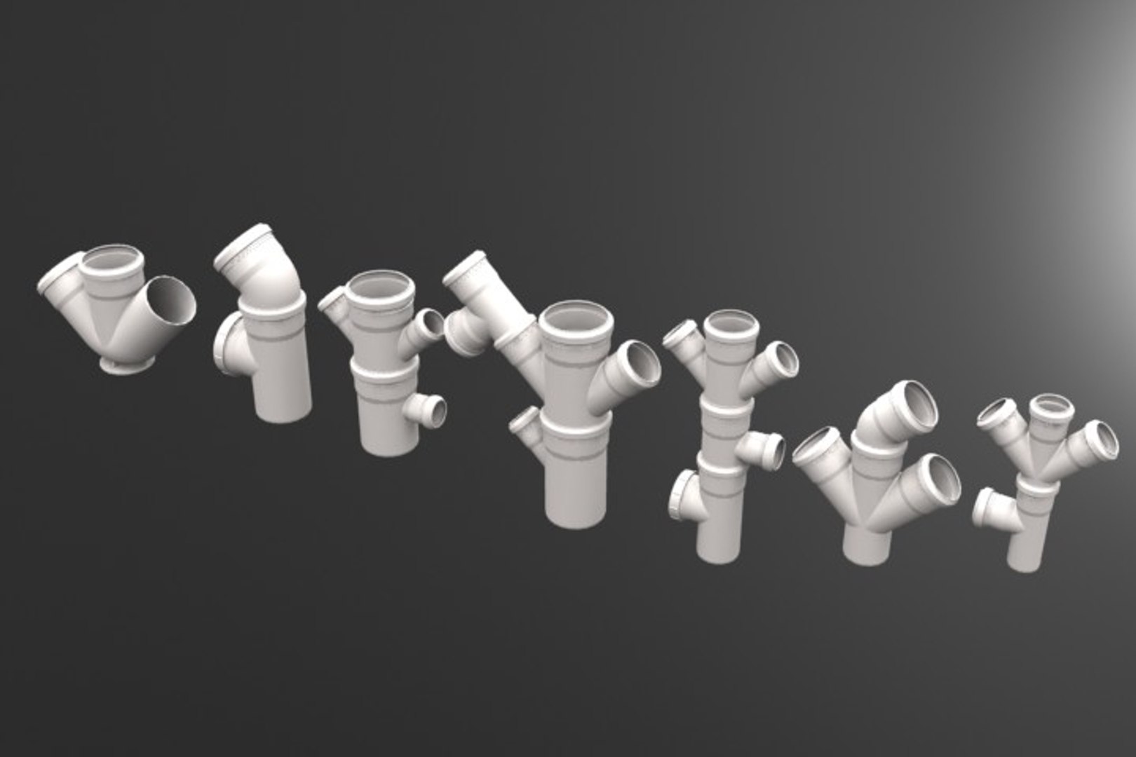 Pipe Fittings 3d Model