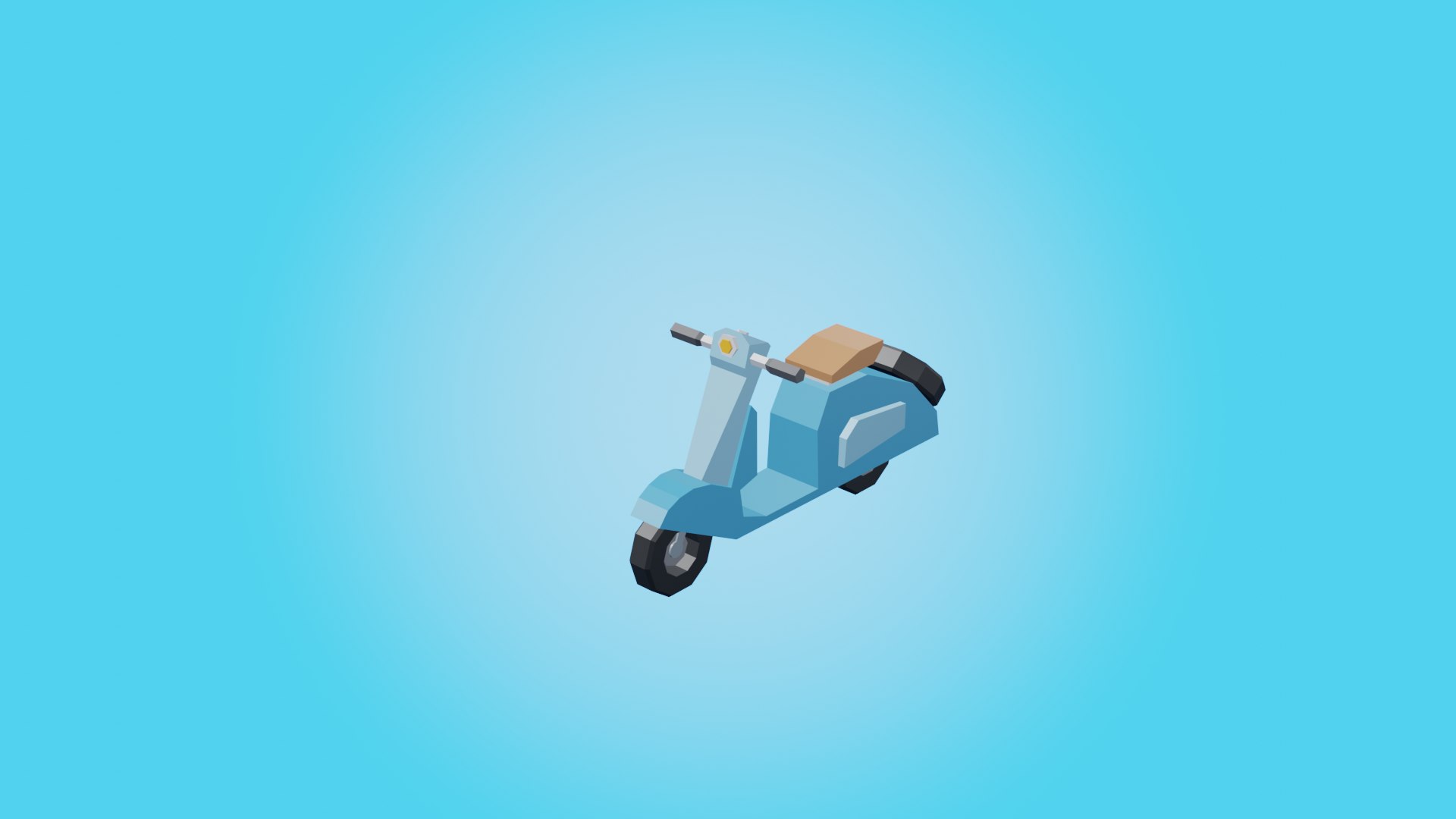 Low Poly Scooter 3D Model - TurboSquid 1915801
