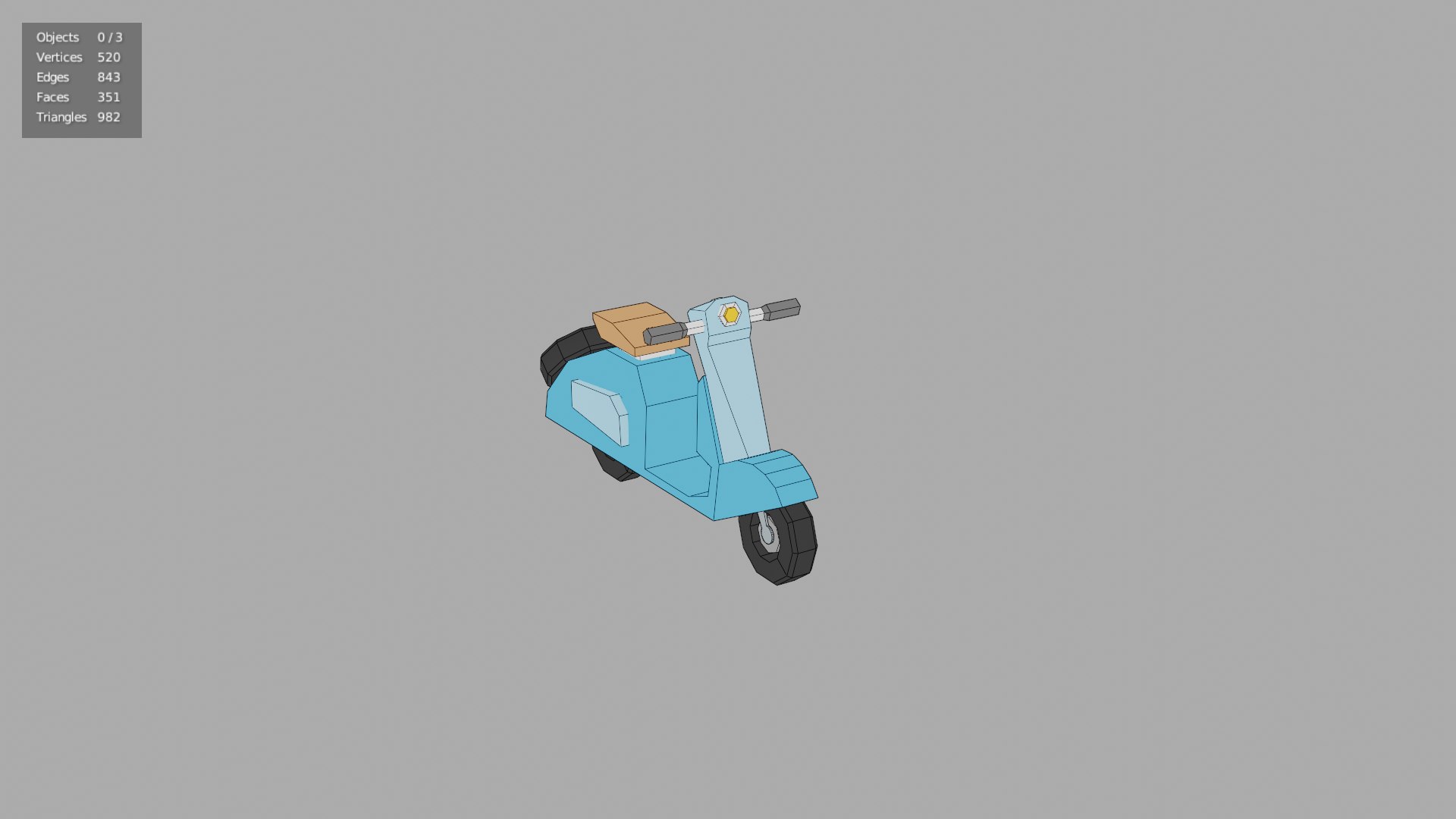 Low Poly Scooter 3D Model - TurboSquid 1915801