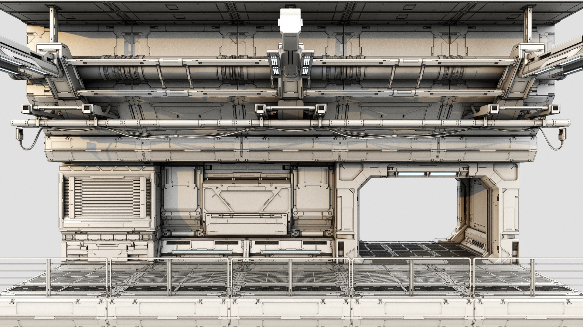 3d designer sci-fi model