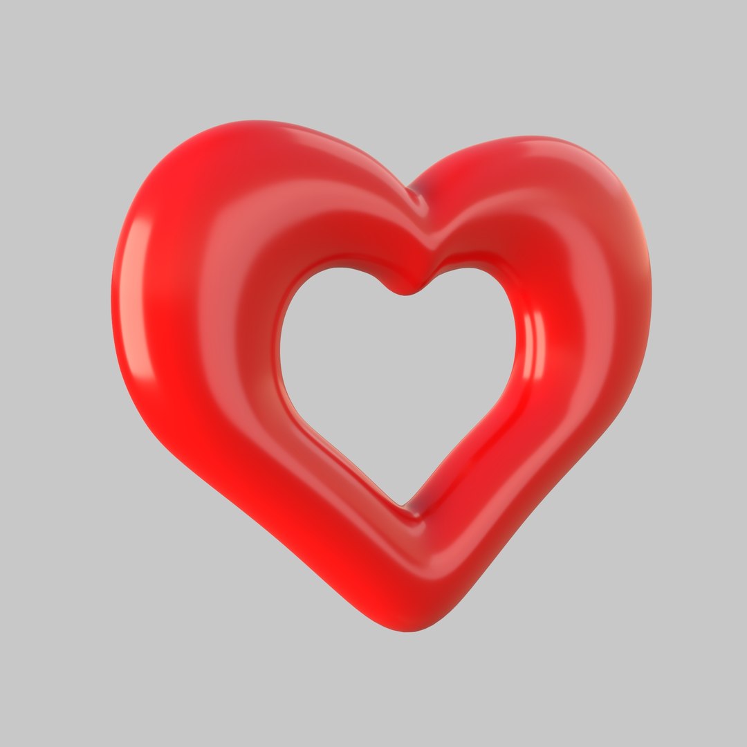 3D Model Heart Icon V 15 - TurboSquid 2379698