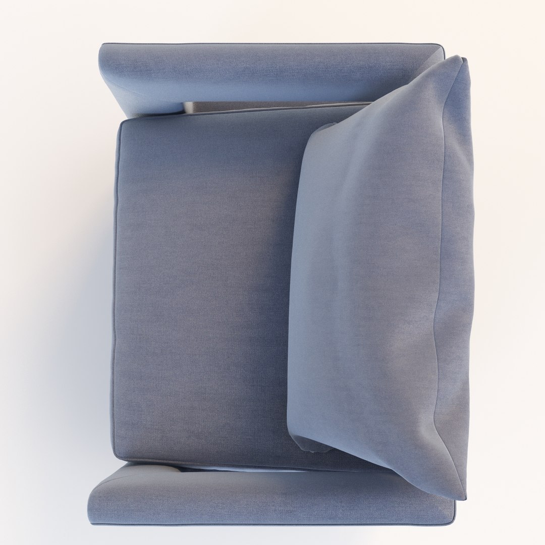 3d Bevin Velvet Accent Model