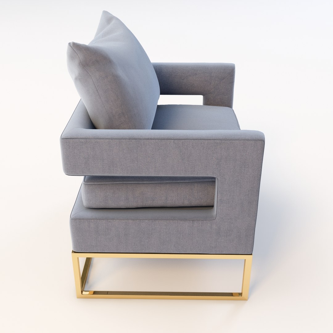 3d Bevin Velvet Accent Model