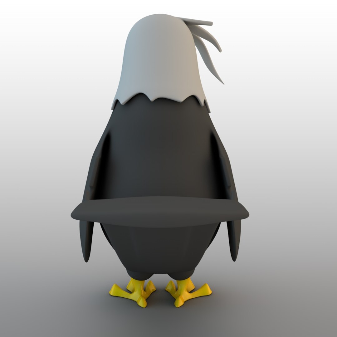 Cartoon Bird 3d Model