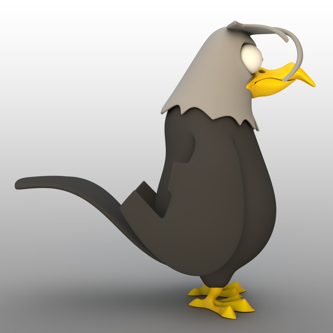 Cartoon Bird 3d Model