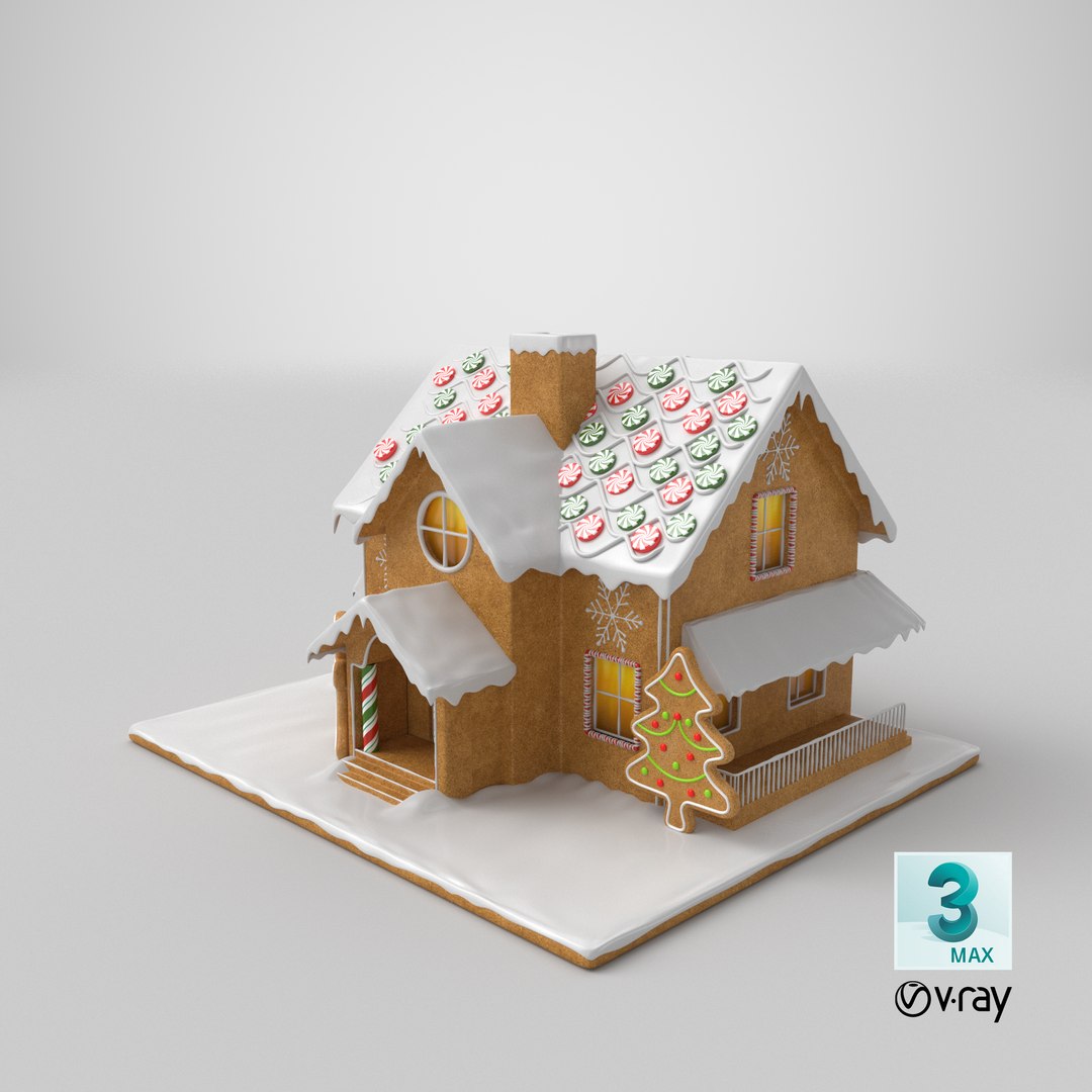 Detailed Gingerbread House Model - TurboSquid 2159975