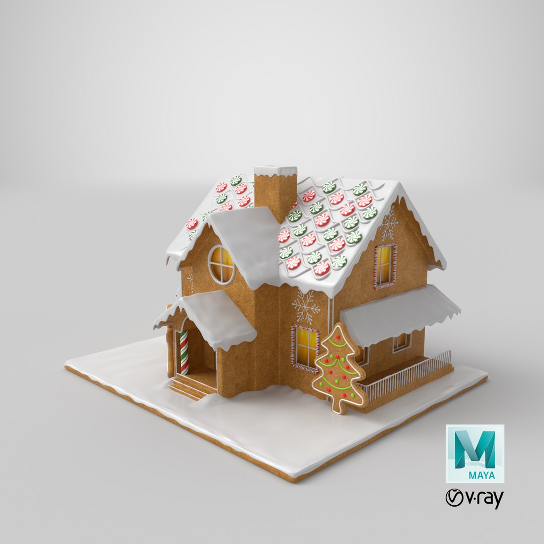 Detailed Gingerbread House Model - TurboSquid 2159975