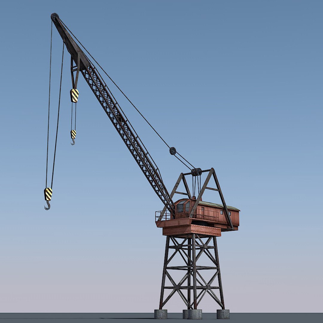 Dock Crane 3d Model