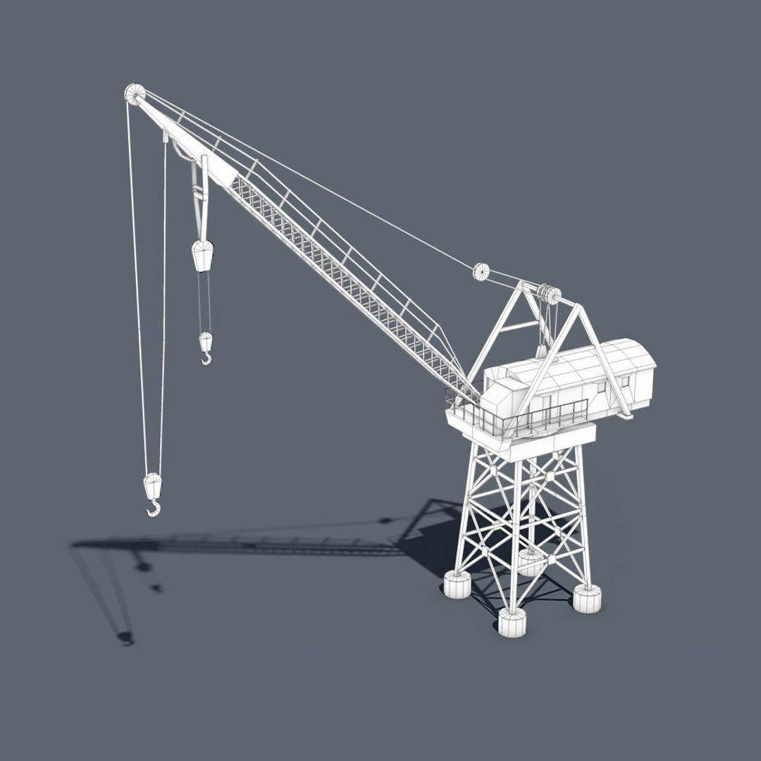 Dock Crane 3d Model
