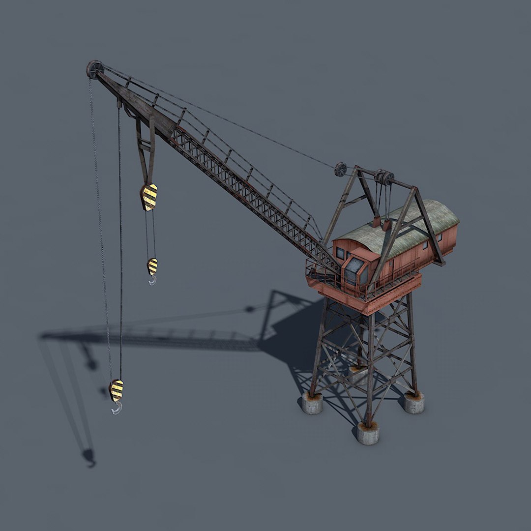 Dock Crane 3d Model