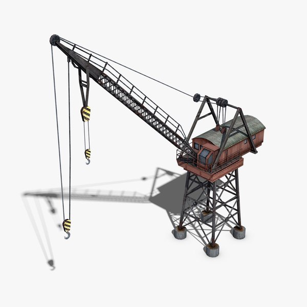 dock crane 3d model