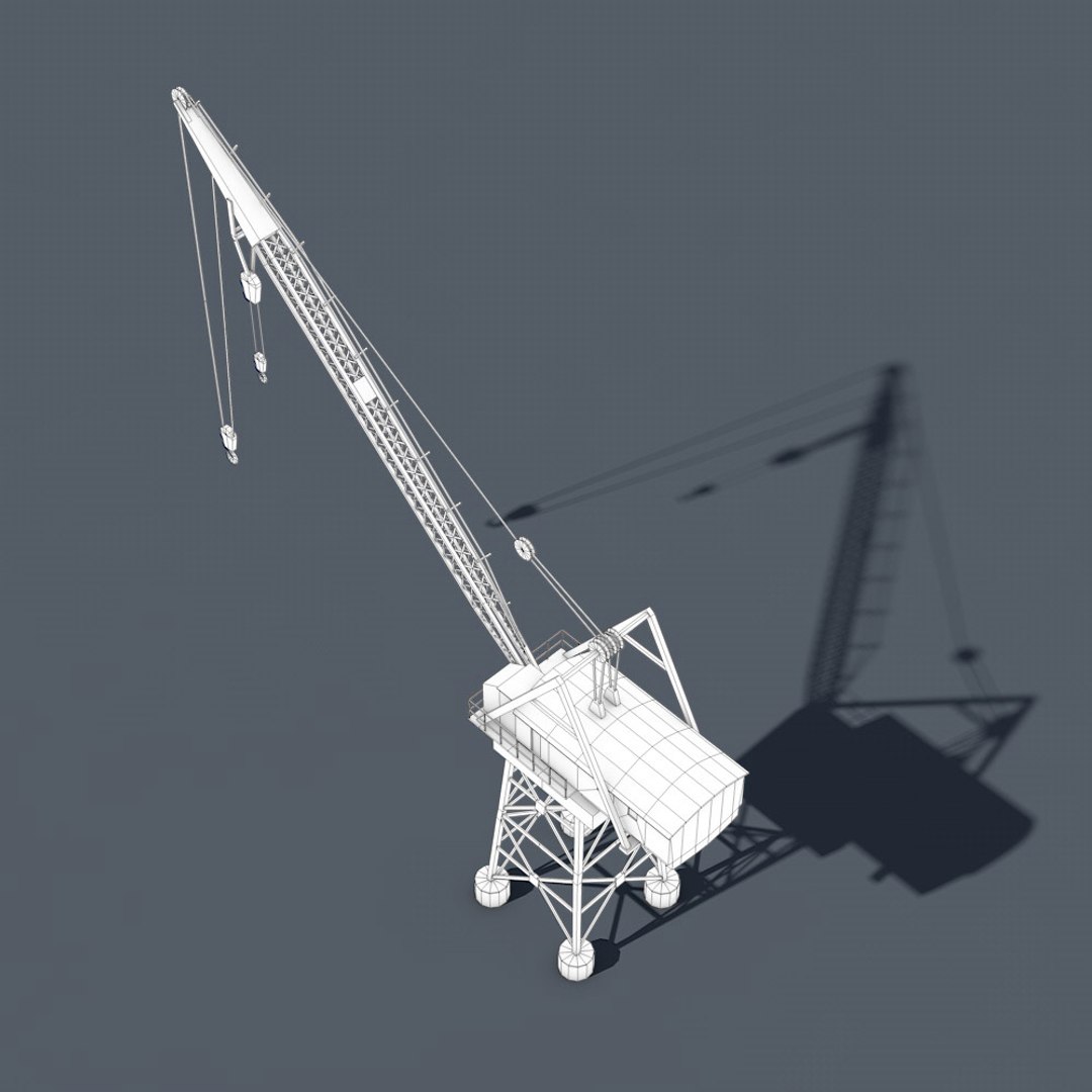 Dock Crane 3d Model