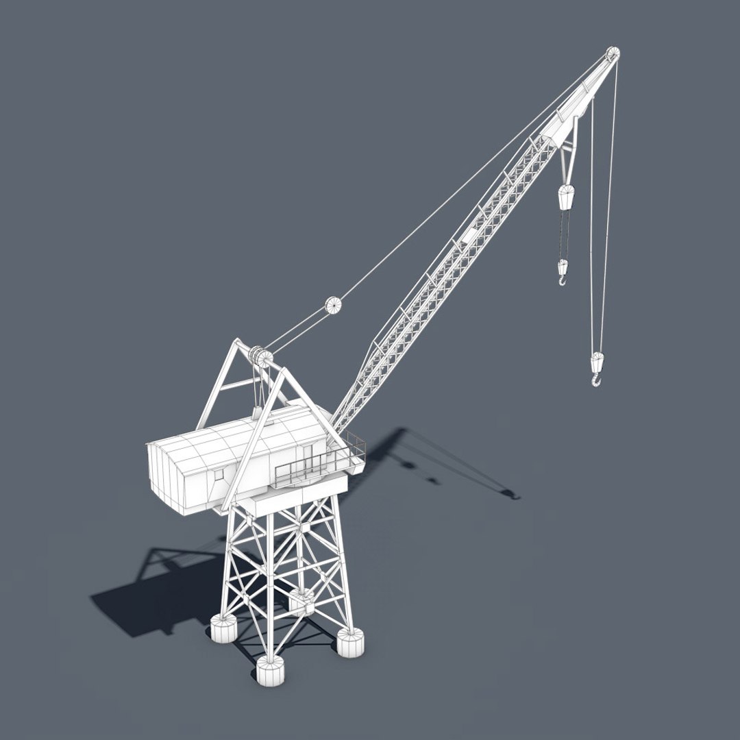 Dock Crane 3d Model
