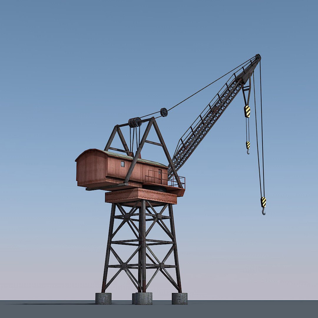 Dock Crane 3d Model