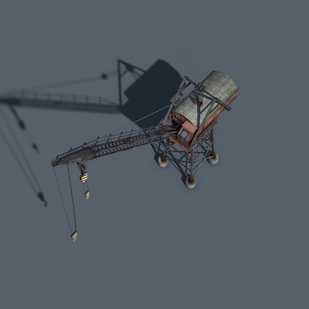 Dock Crane 3d Model