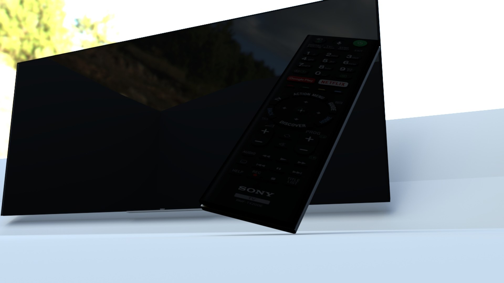 Free 3D Sony Tv Remote Model - TurboSquid 1202825