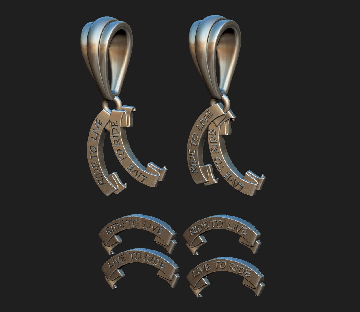 3D live to ride pendant model - TurboSquid 2141997