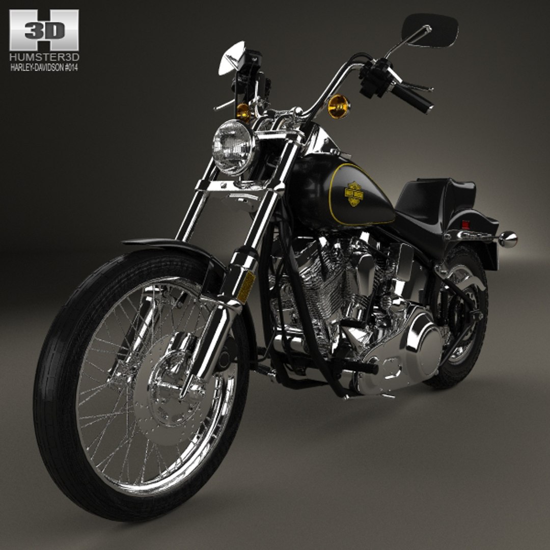 modelo 3d Harley-Davidson FXST Softail 1984 - TurboSquid 1233873