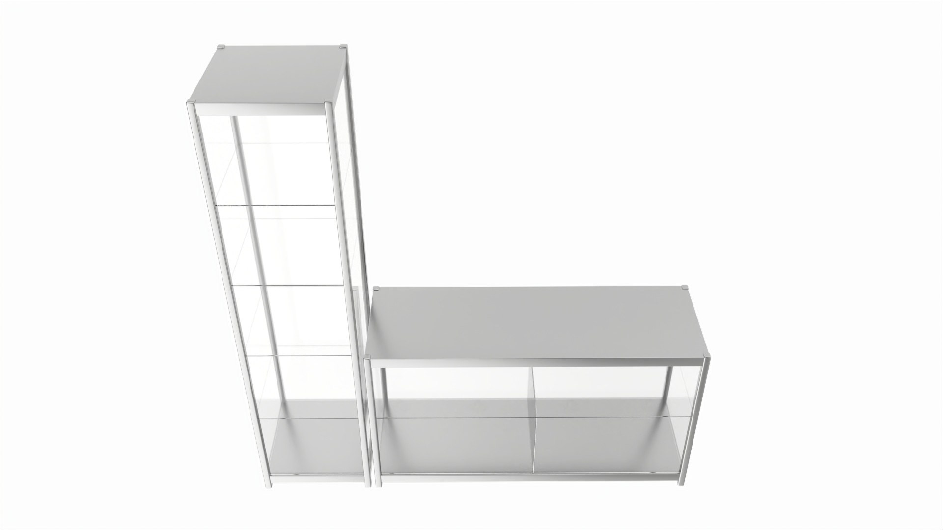 3D Model Store Glass Display Tower Case - TurboSquid 2188225