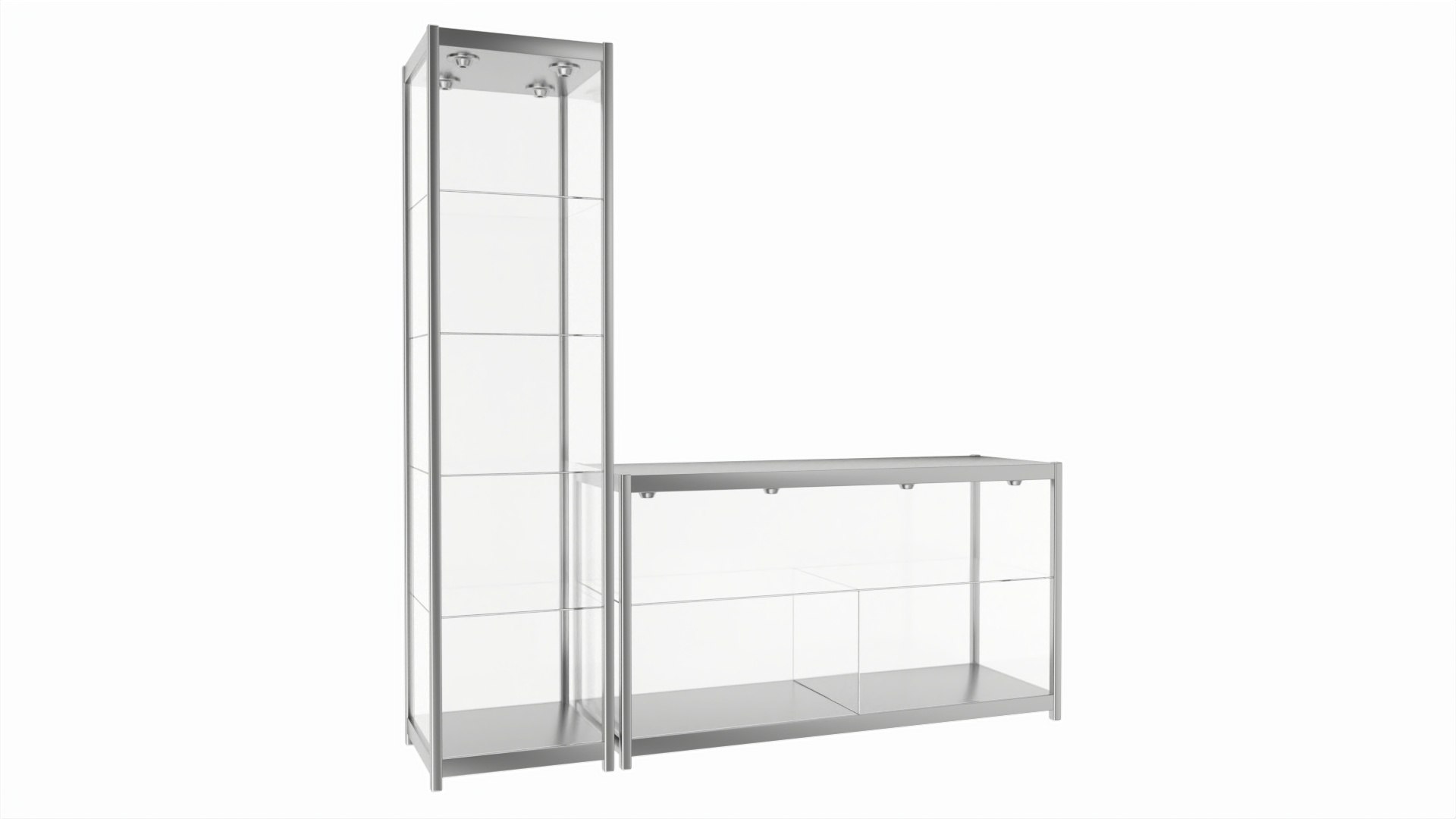 3D Model Store Glass Display Tower Case - TurboSquid 2188225