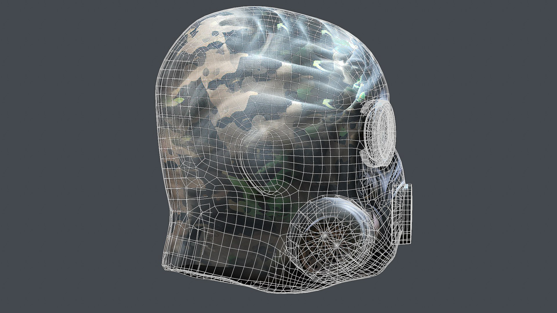 Gas Mask Protection Futuristic Isolated Equipment 3D Model - TurboSquid ...
