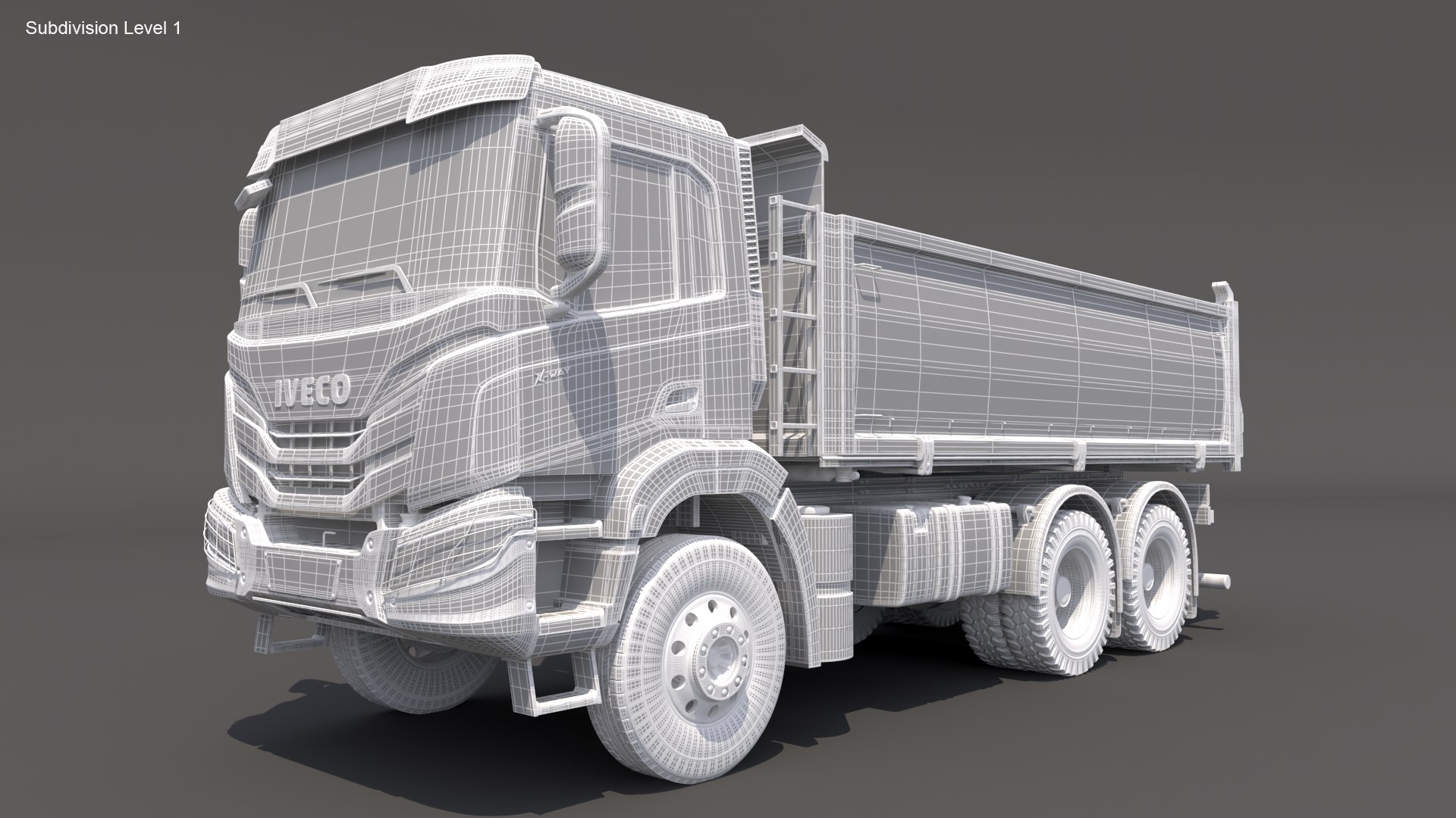 Iveco X-Way 4x4 Tipper Model - TurboSquid 1797103