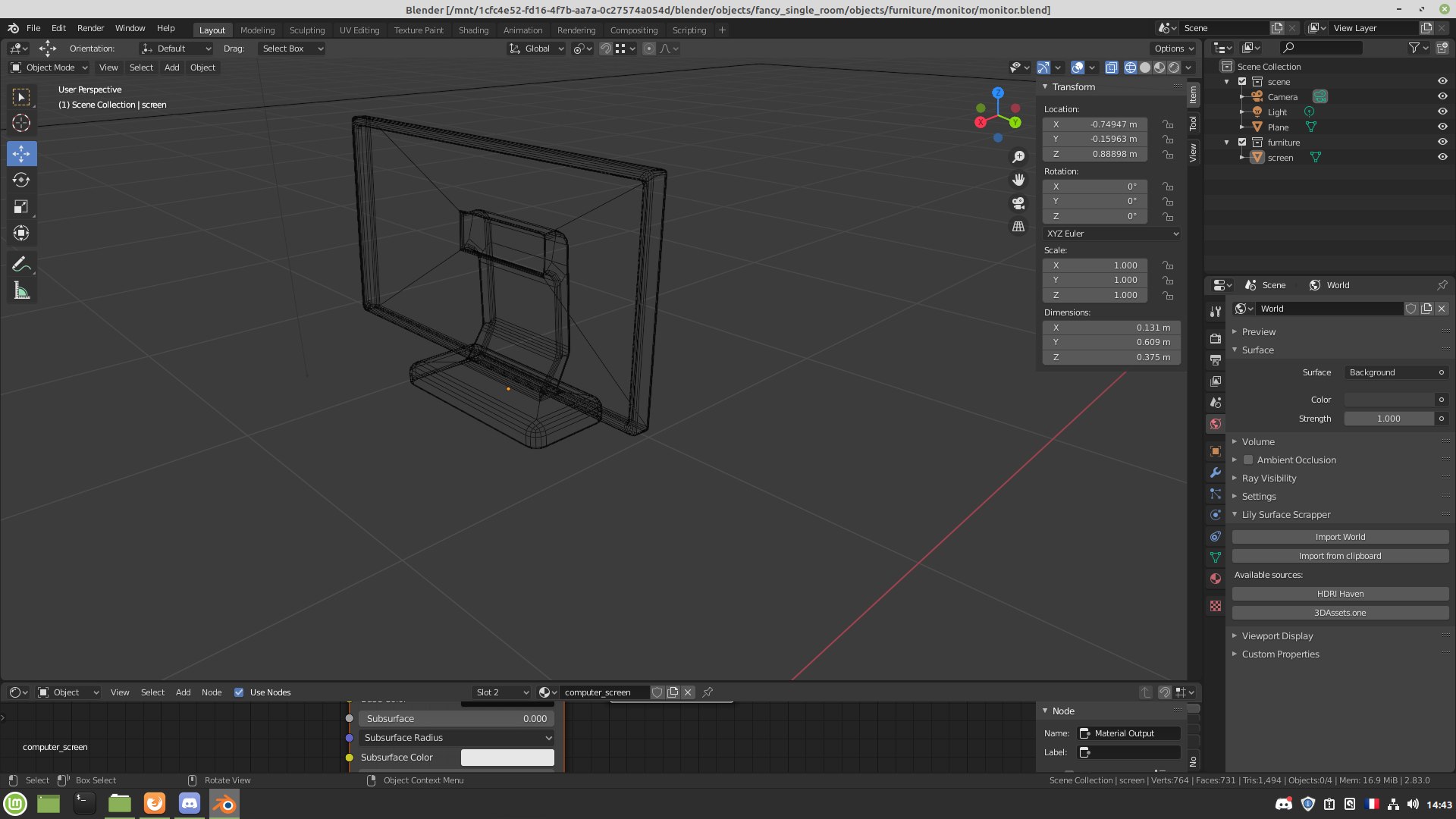 Computer Monitor 3D - TurboSquid 1827129