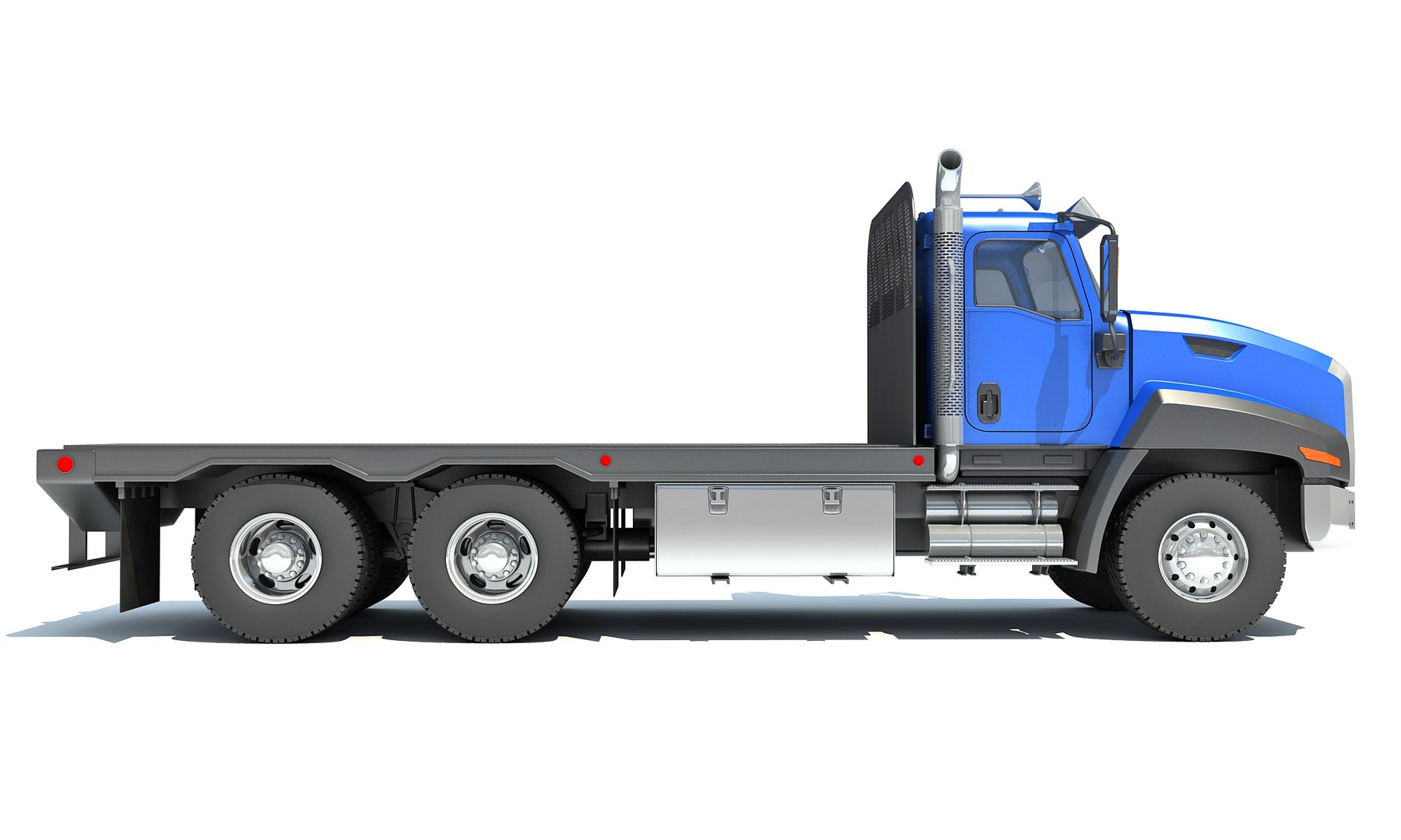 Flatbed Truck 3D Model - TurboSquid 1332435